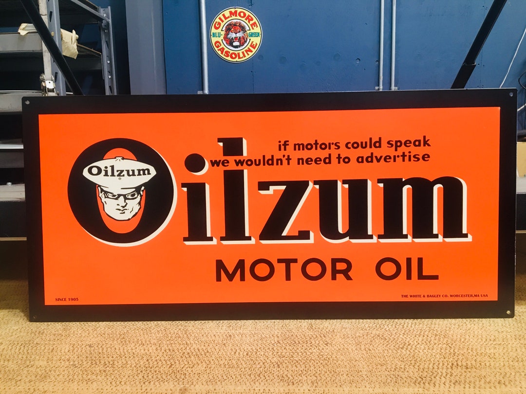 Oilzum Metal Sign - Etsy