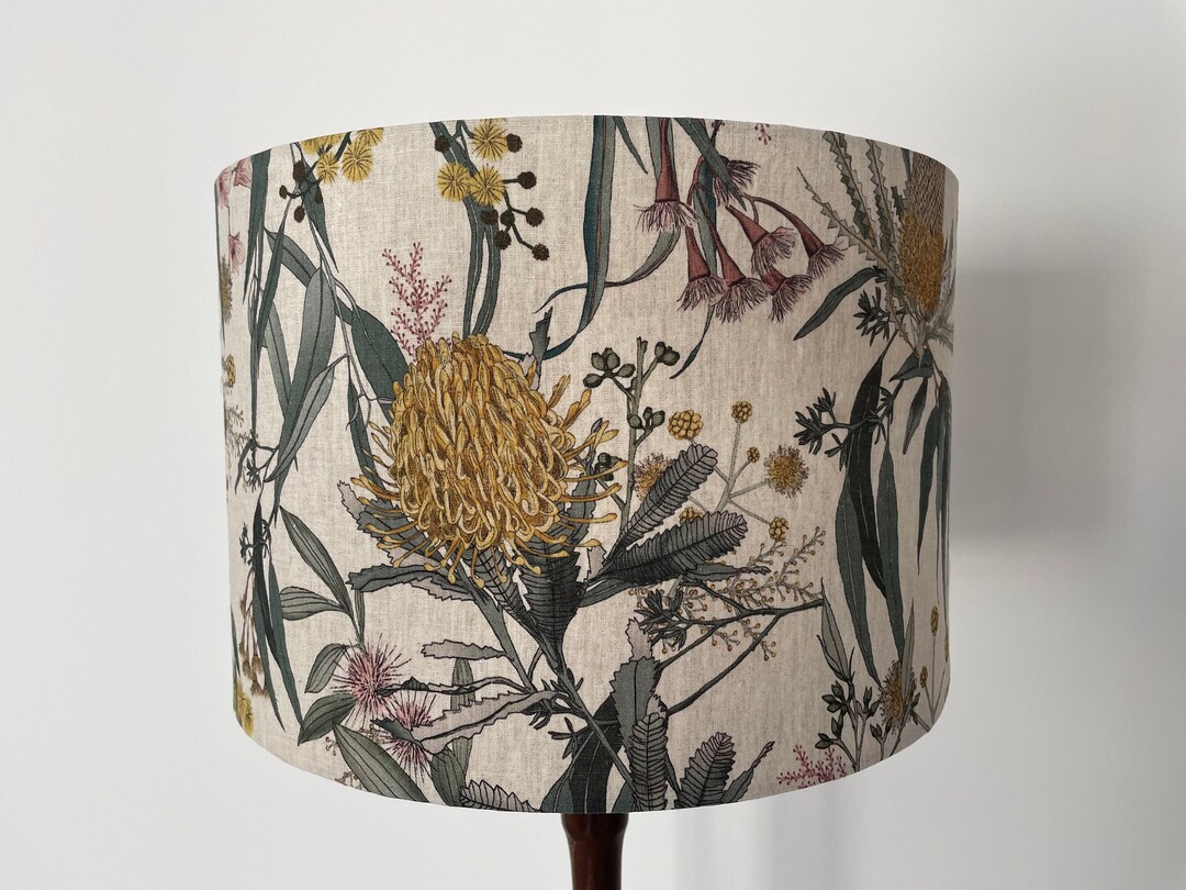 Australian Native Flora Lampshade, Made From 100% Linen Fabric, Perfect ...