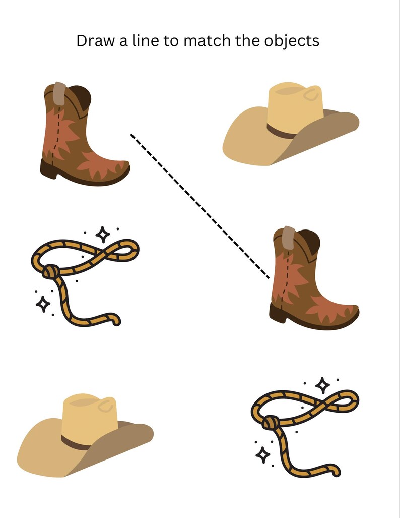 Wild West Printable DIY Toddler Learning Journal, Learning Book, Busy ...