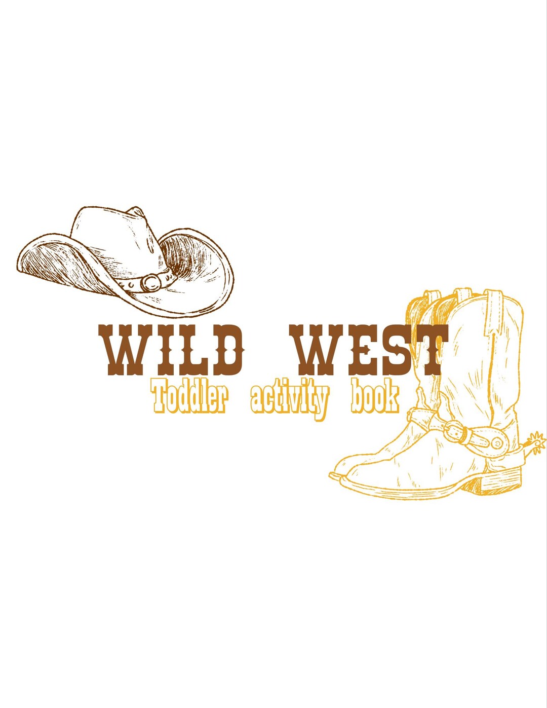 Wild West Printable DIY Toddler Learning Journal, Learning Book, Busy ...