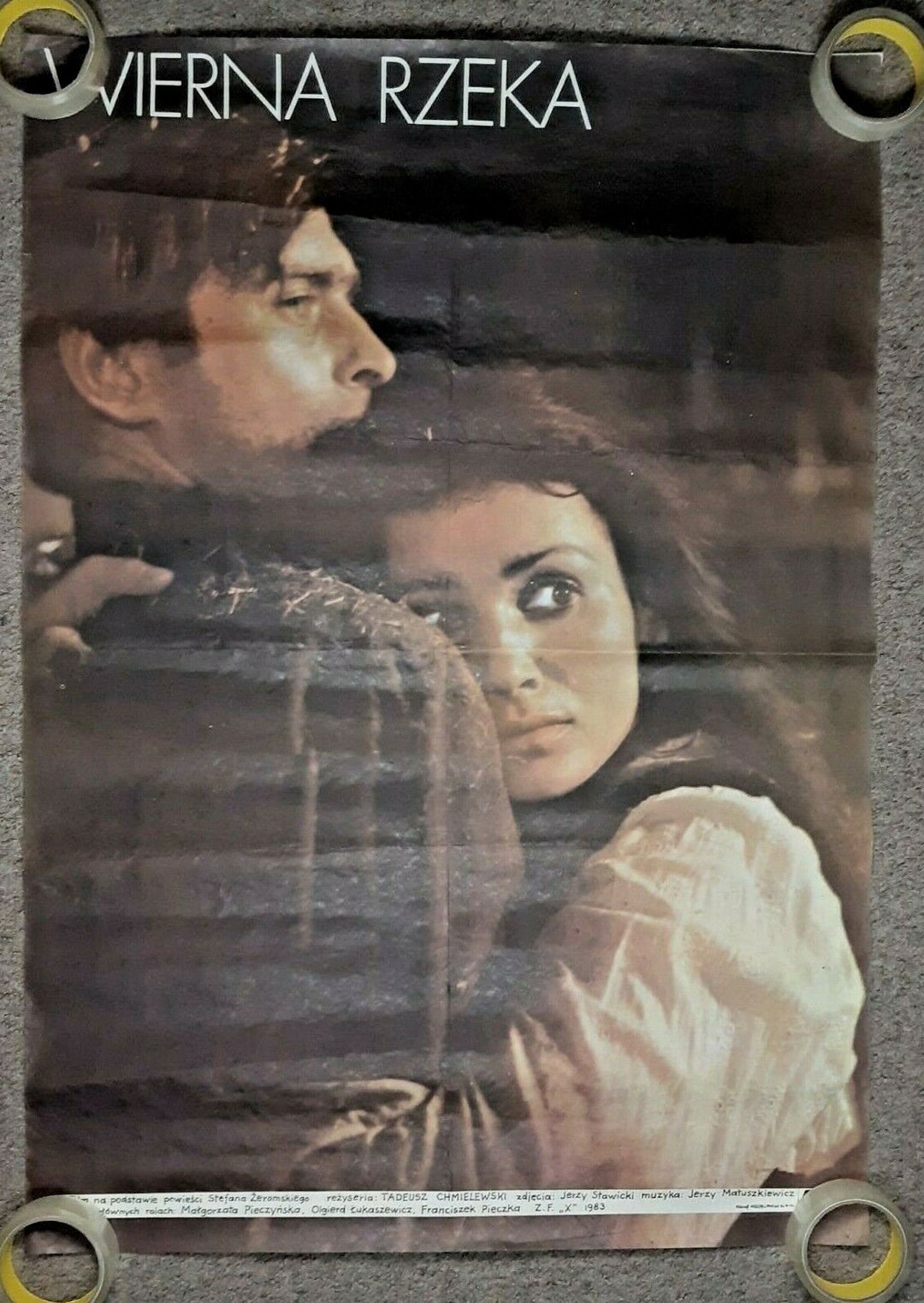 Wierna Rzeka the Faithful River Polish Movie Poster 1980s Film Vintage ...