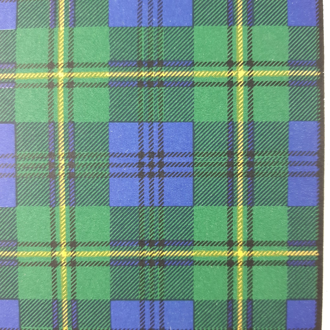 Johnston Clan Tartan Vintage Colour Print 1940's Scotland Scottish Clan ...