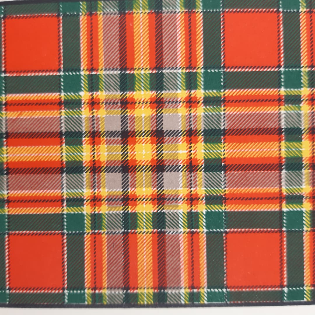 Clan Chattan Tartan Vintage Colour Print 1940's Scotland Scottish Clan ...