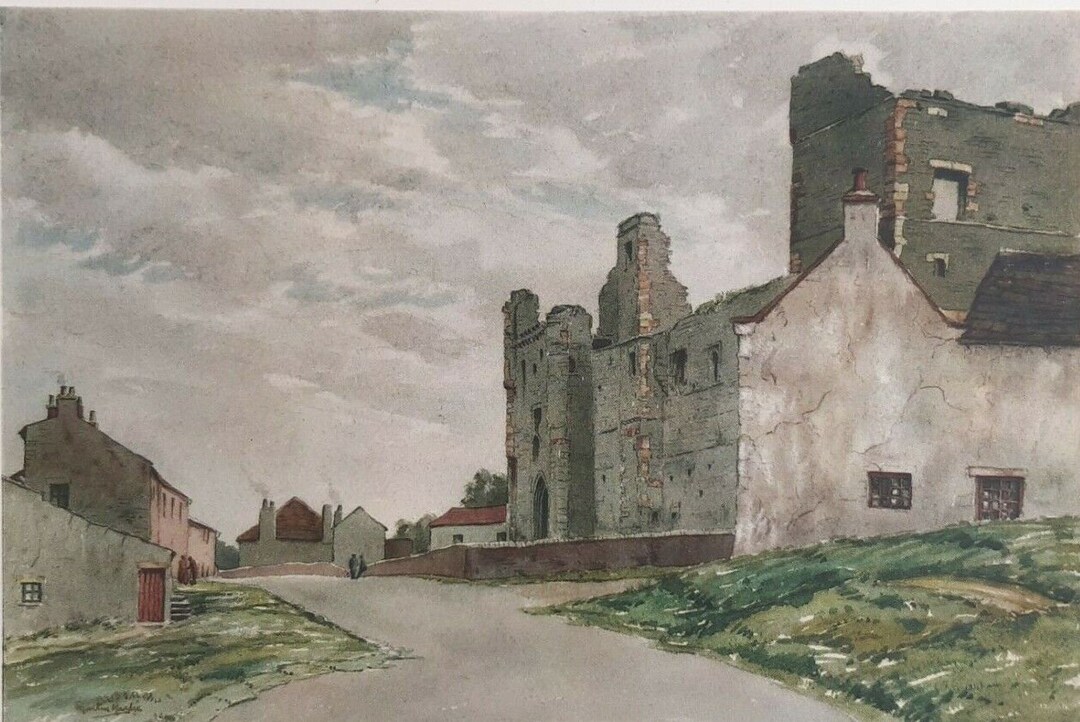 Middleham Castle by Martin Hardie CBE Vintage Colour Print 1947 - Etsy