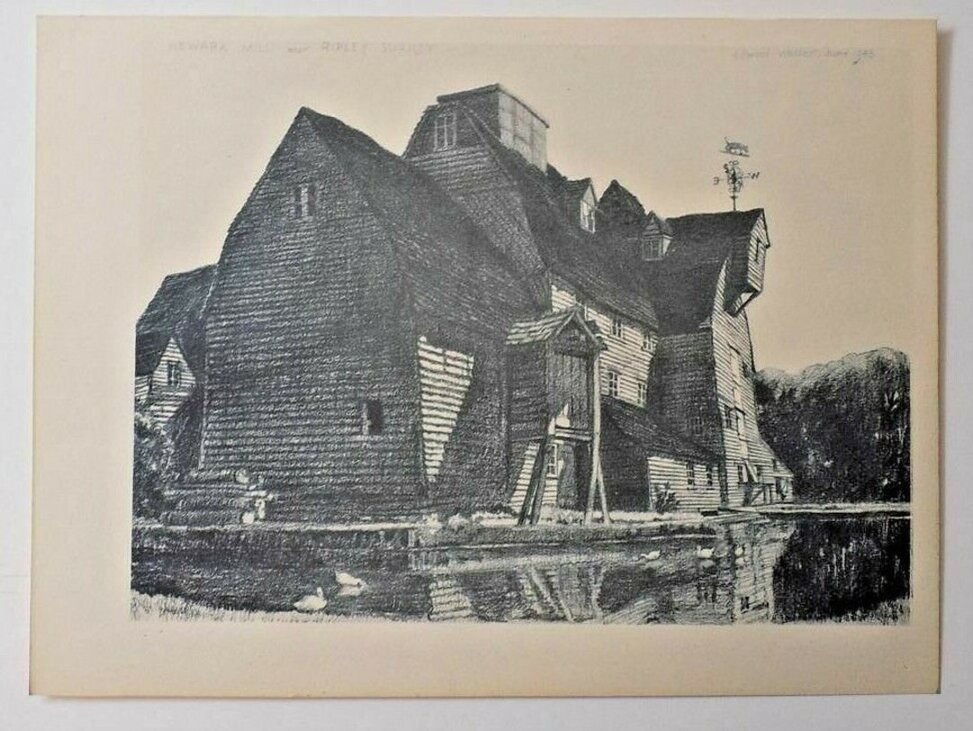 Newark Mill Ripley by Edward Walker 1947 Vintage Print - Etsy
