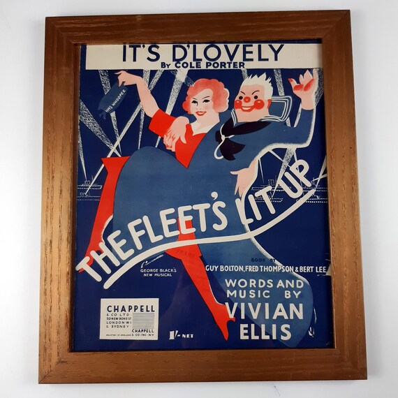 Framed Sheet Music Art