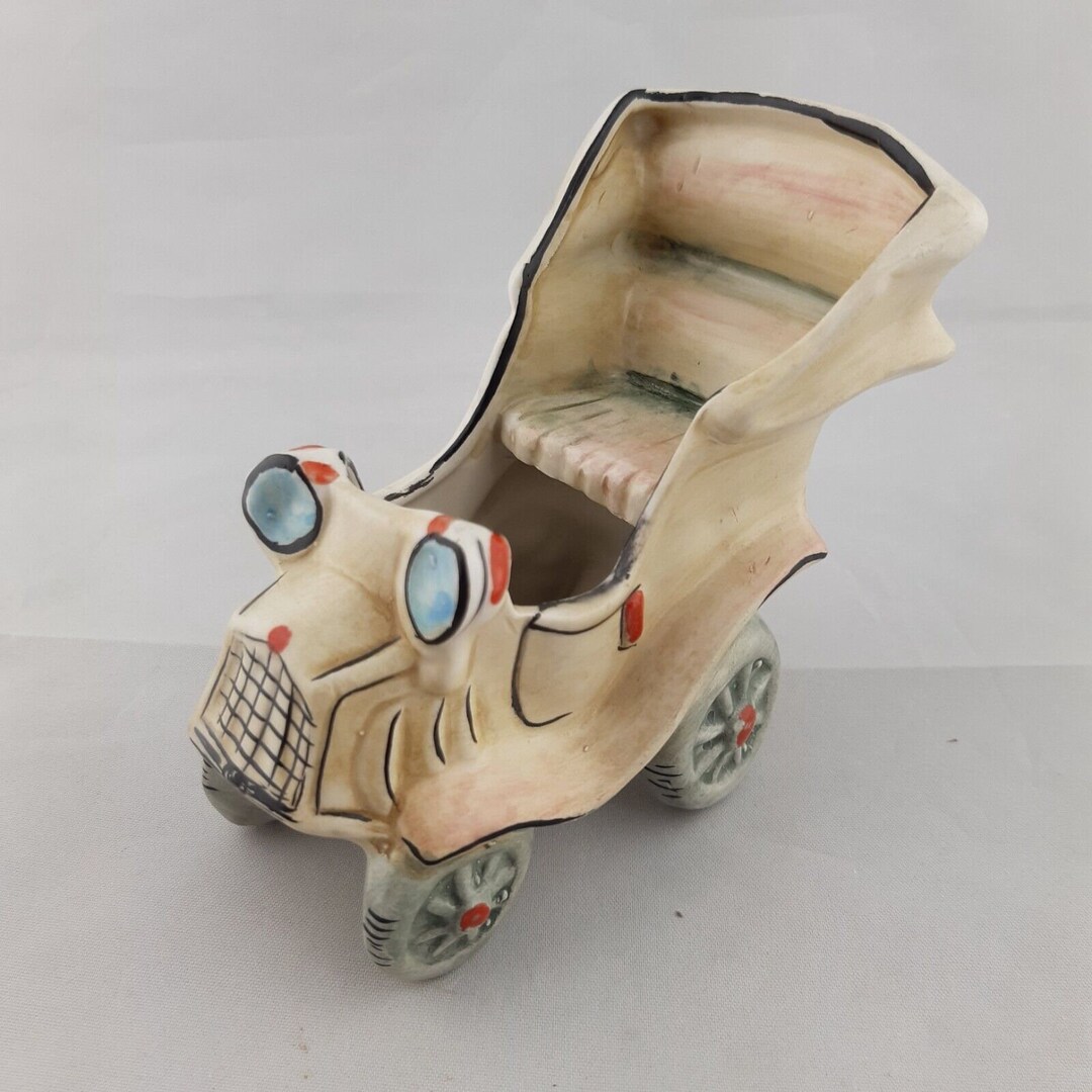 Vintage Italian Pottery Car Hand Painted Retro 3 1/2 Inches - Etsy
