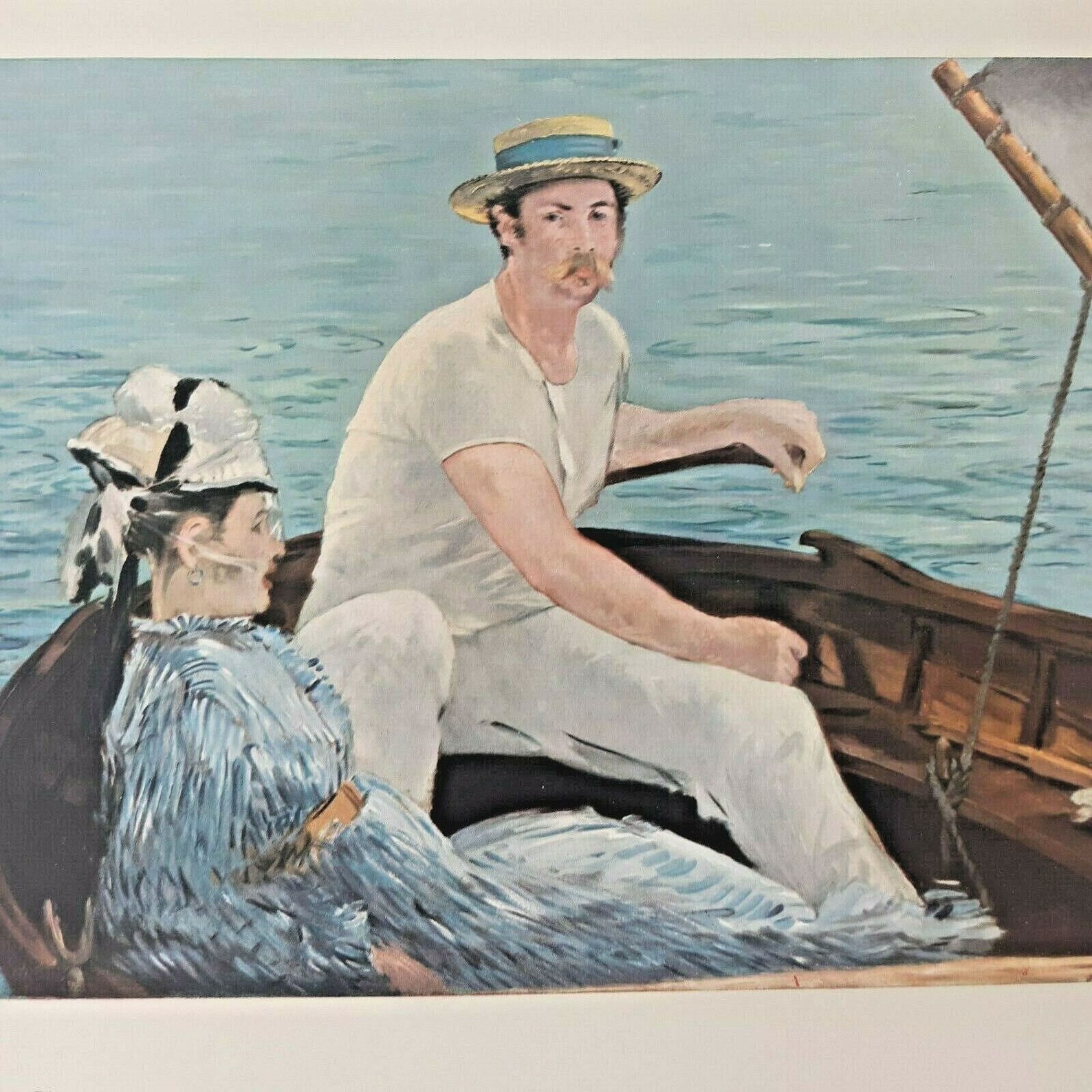 Boating Manet Vintage Colour Print 1950s 31 1/2 Cm X 24 Cm - Etsy