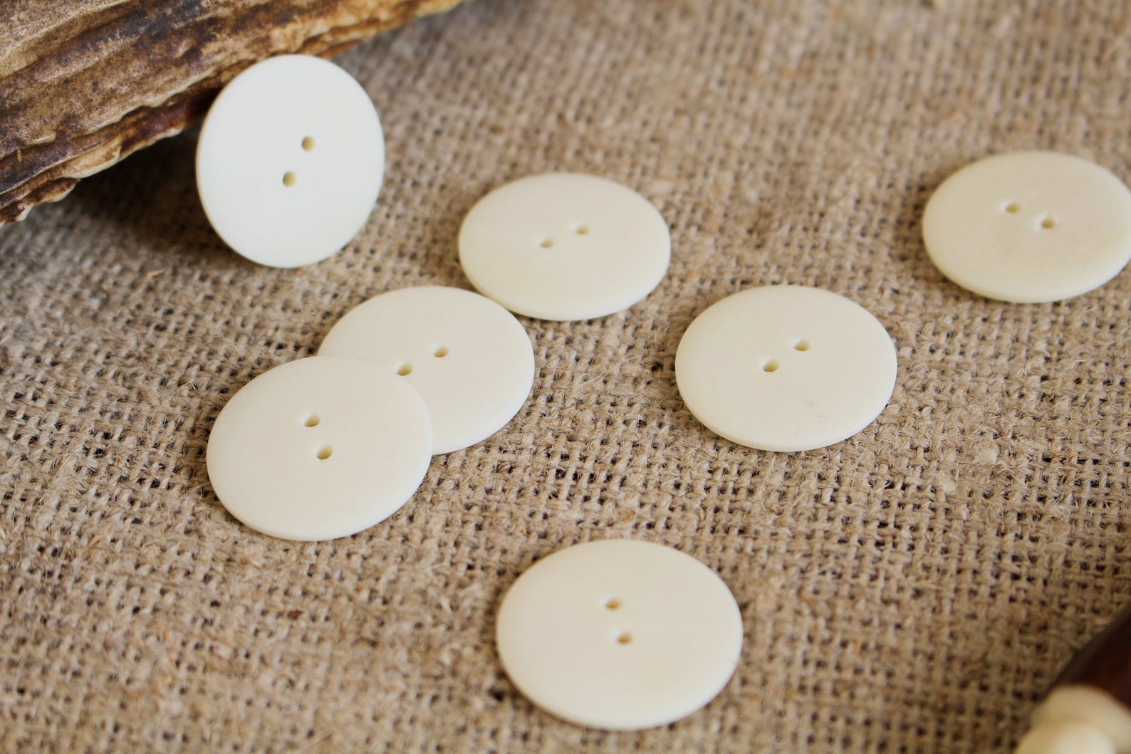 Bone Buttons Handmade Bone Buttons White Bone Buttons White | Etsy