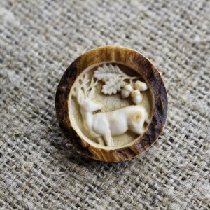 Horn Buttons, Antler Buttons, Deer Horn Buttons, Deer Antler Buttons ...