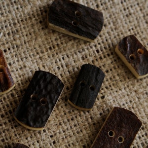 Handmade Antler Buttons, Antler Buttons, Elk Horn Buttons, Deer Horn Buttons, Natural Horn ...