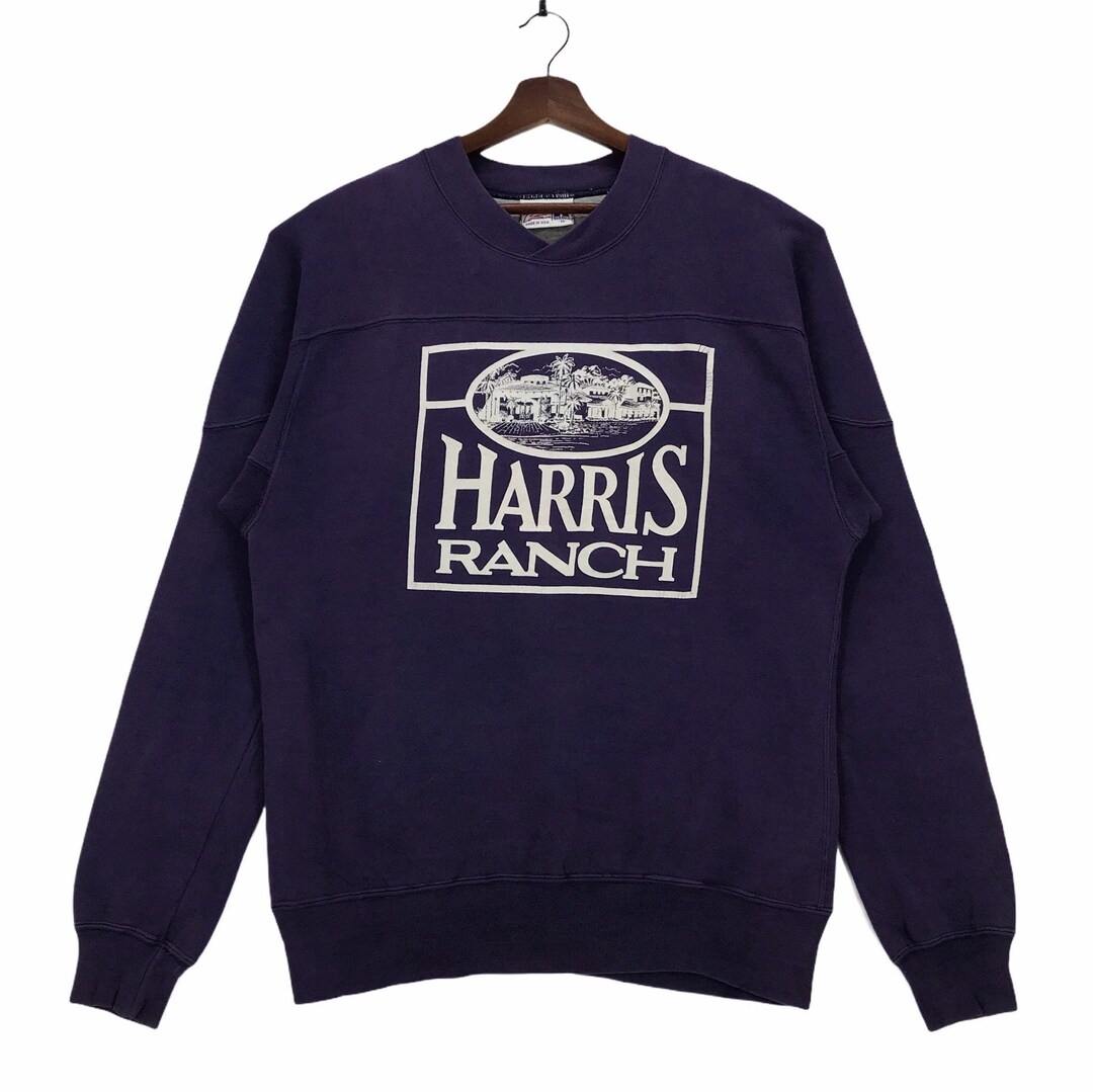 Vintage Harris Ranch Crewneck Sweatshirt - Large Restaurant Pullover - Etsy