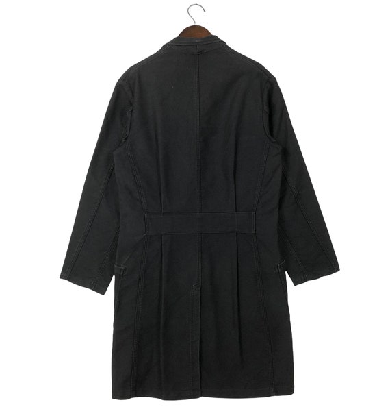 Vintage French Workers Overcoat Jacket French Working… - Gem