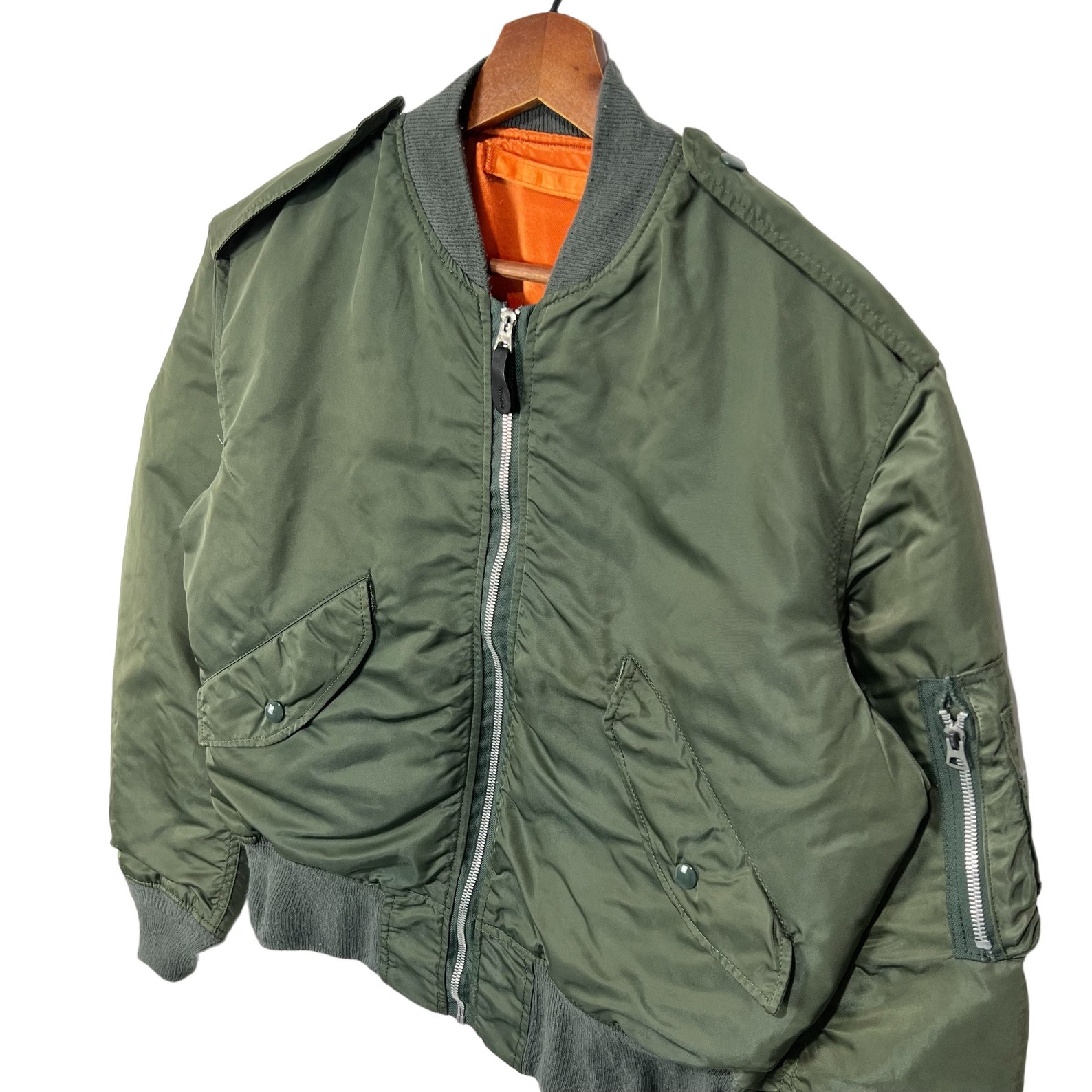Vintage Alpha Industries Flight Jacket Type L-2B Jacket Flying Man ...