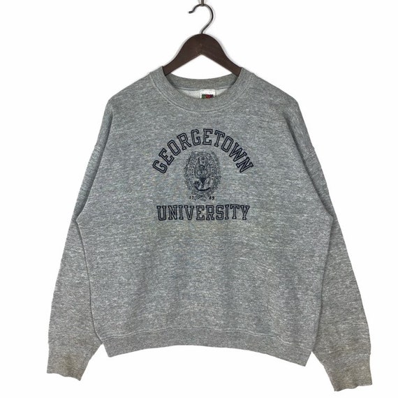 Vintage 90s Georgetown University College Crewneck Men's Clothing ...