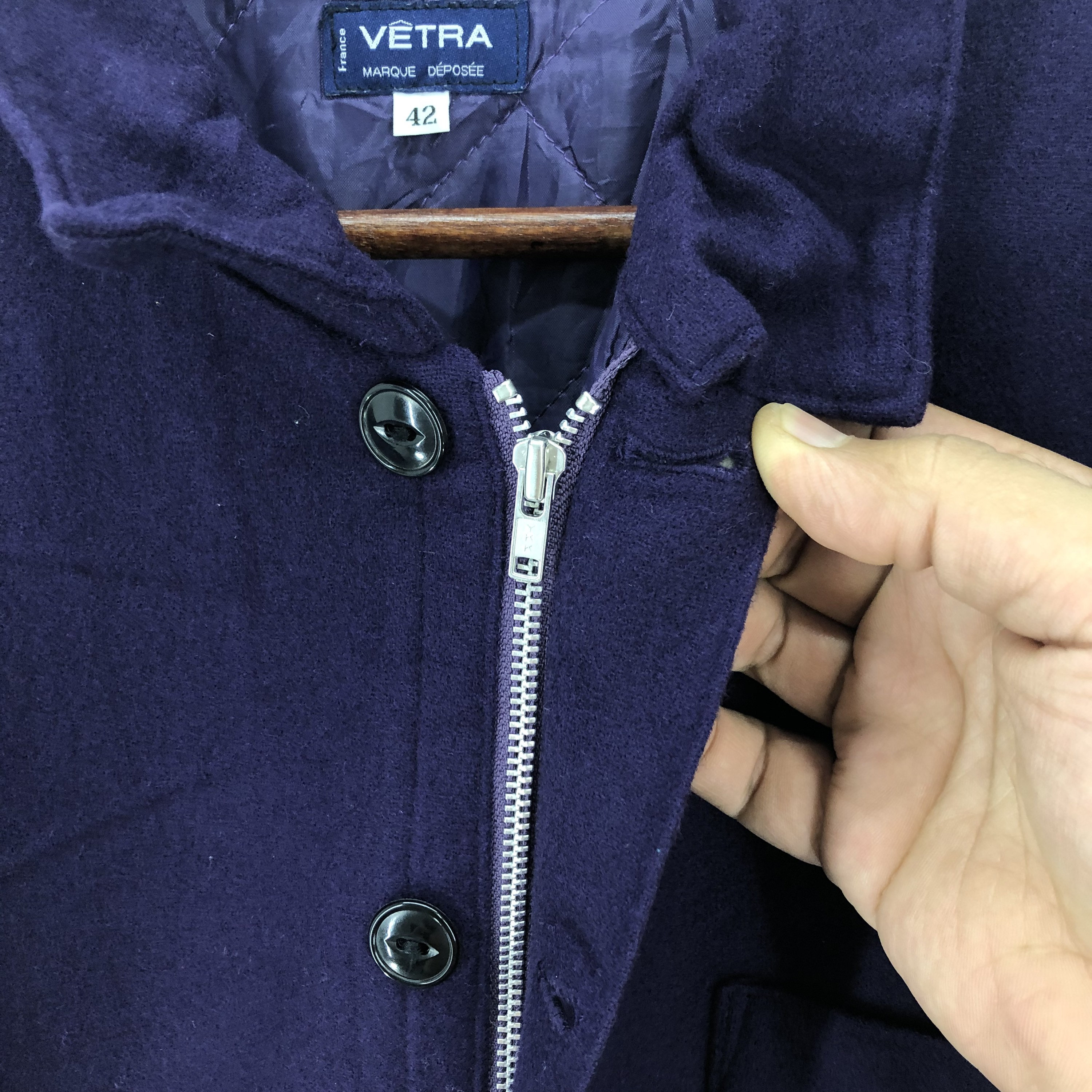 Vintage Vetra Wool Shirt Jacket - Made in France - Size 42 - Etsy