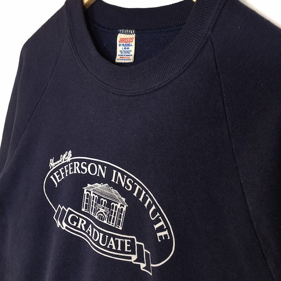 1970-1980’s Vintage Jefferson Institute Sweatshirt Cr… - Gem