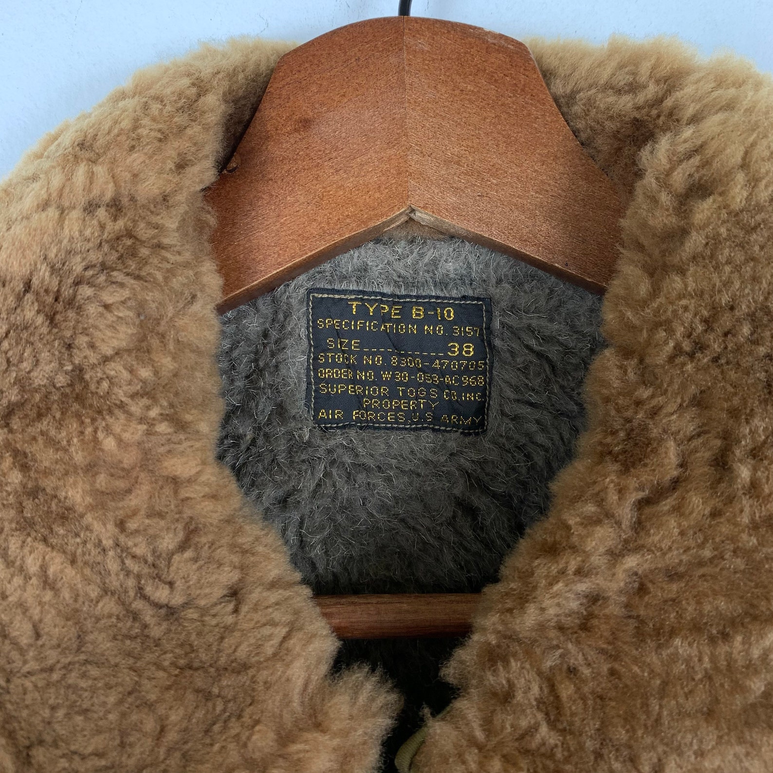 WWII USAAF B-10 Flying Jacket Military Superior Togs Size38 - Etsy