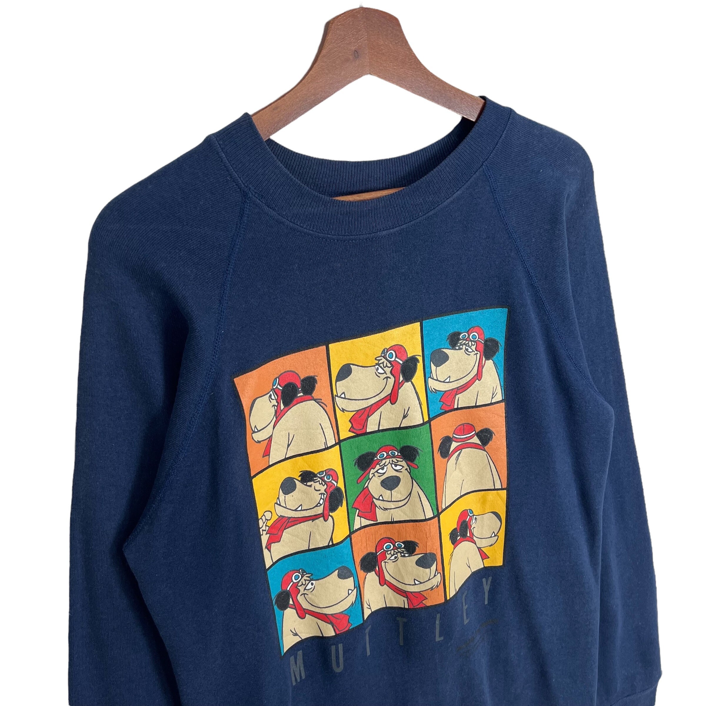 Vintage 80s Wacky Races Muttley Sweatshirt Crewneck Size Medium - Etsy