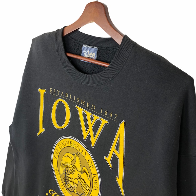 Vintage 90s the University of Iowa Sweatshirt Crewneck University of ...