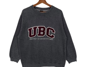 Vintage University of British Columbia Hoodie Spells UBC Purple Colours ...
