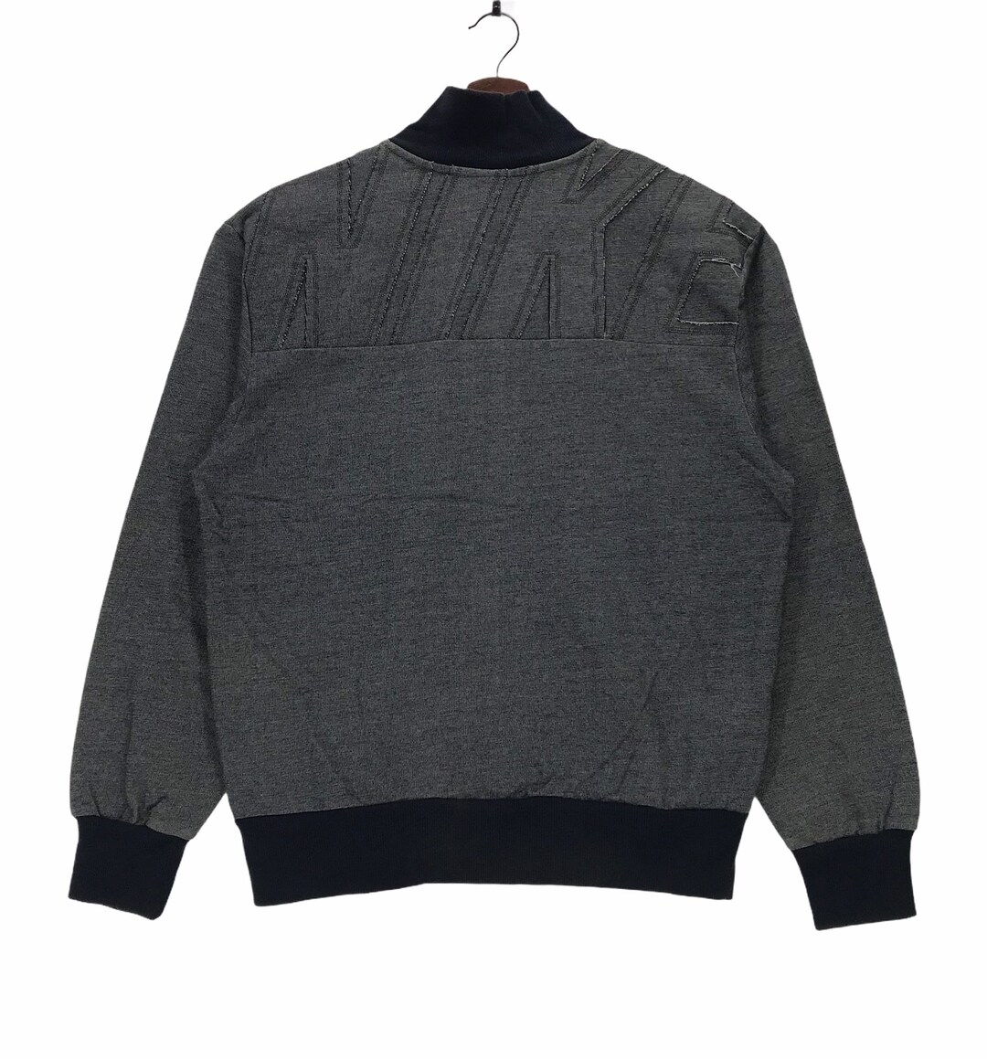 Vintage Nike Big Logo Front Back Spellout Jacket Full Zip Medium Size ...