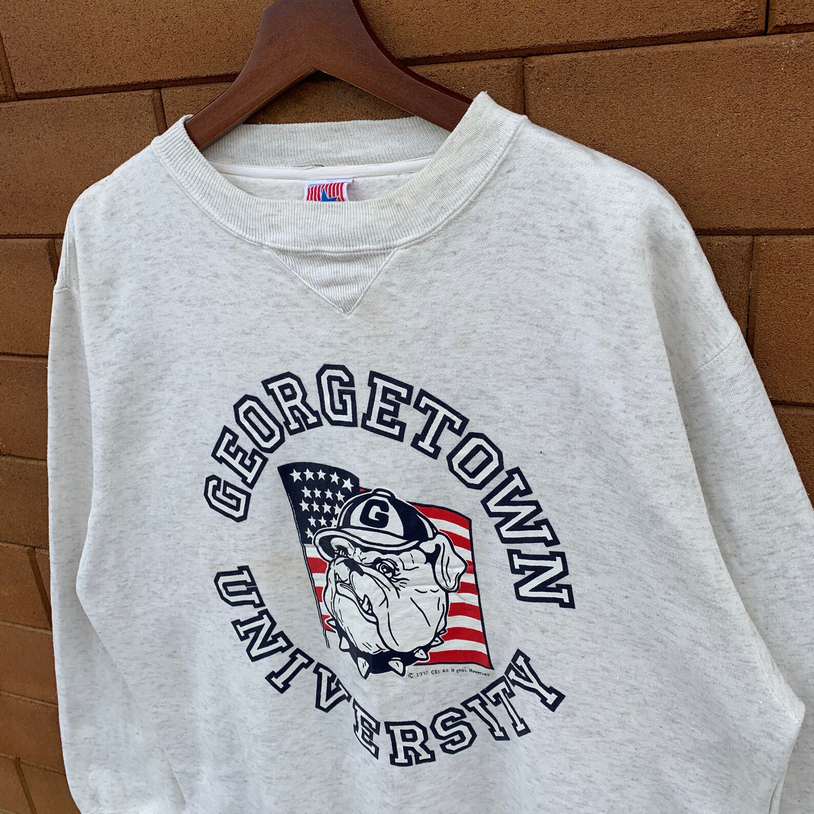 Vintage 90s Georgetown University Sweatshirt Crewneck Georgetown ...