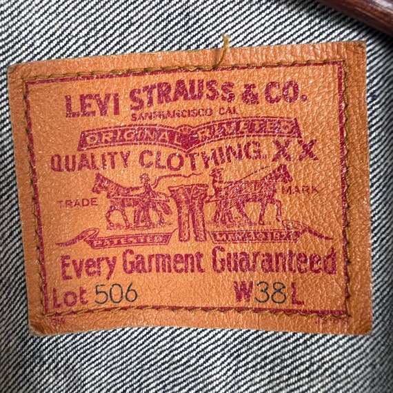 Vintage Levis Type 1 Trucker Jacket Lot 506 Big E Siz… - Gem