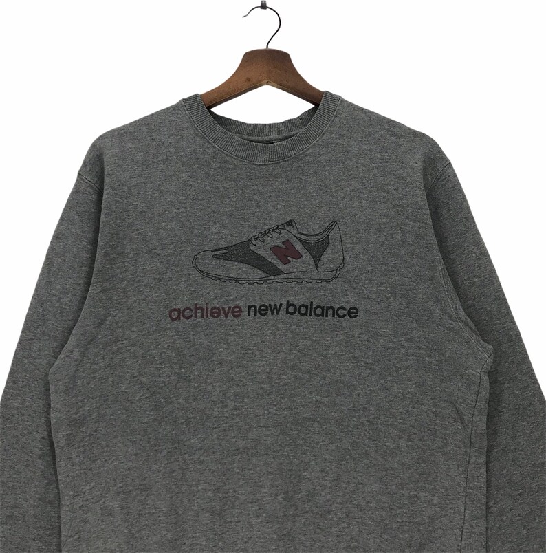 Vintage Achieve New Balance Shoes Crewneck Sweatshirt Printed - Etsy