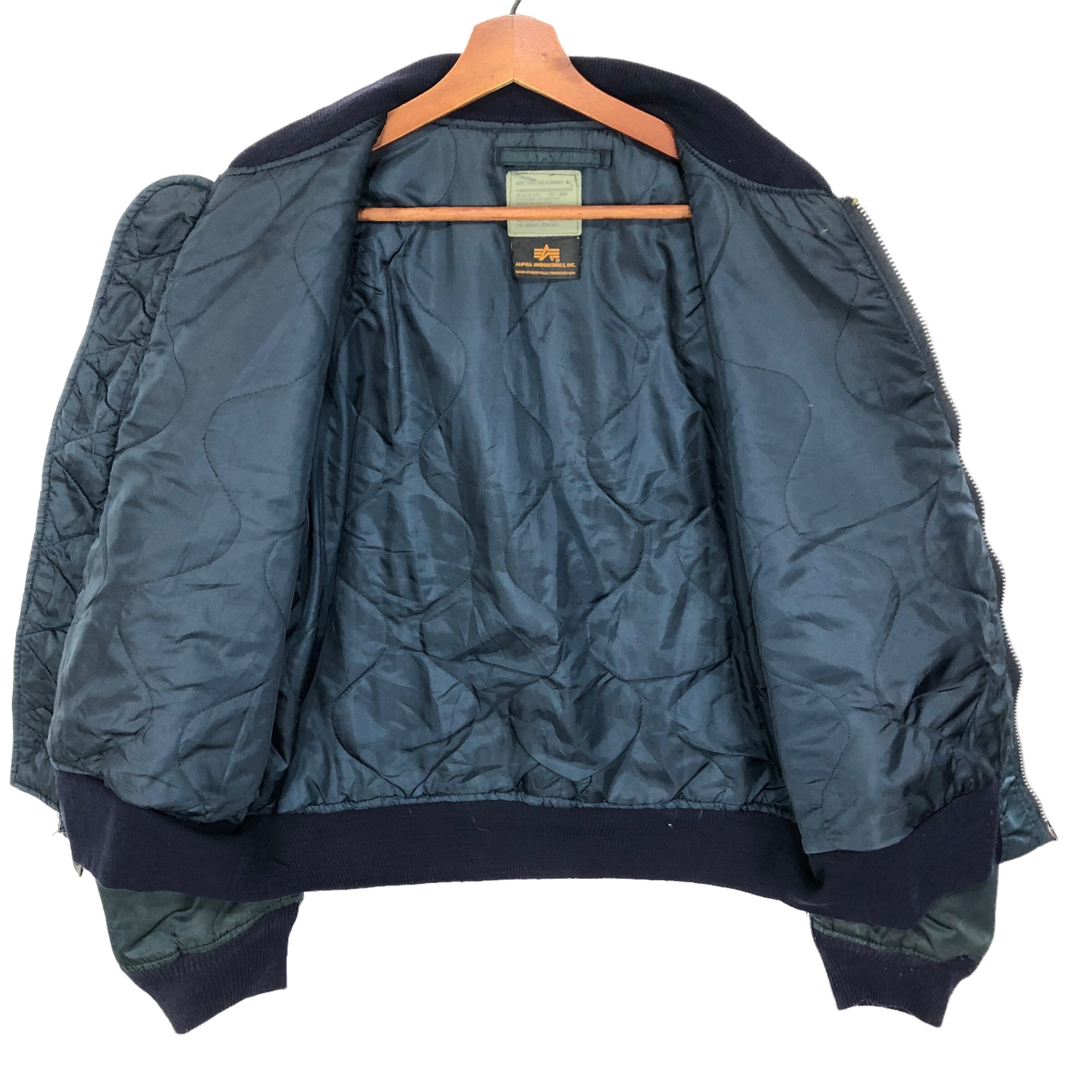 Vintage Alpha Industries Intermediate MA-1 Bomber Jacket Size - Etsy