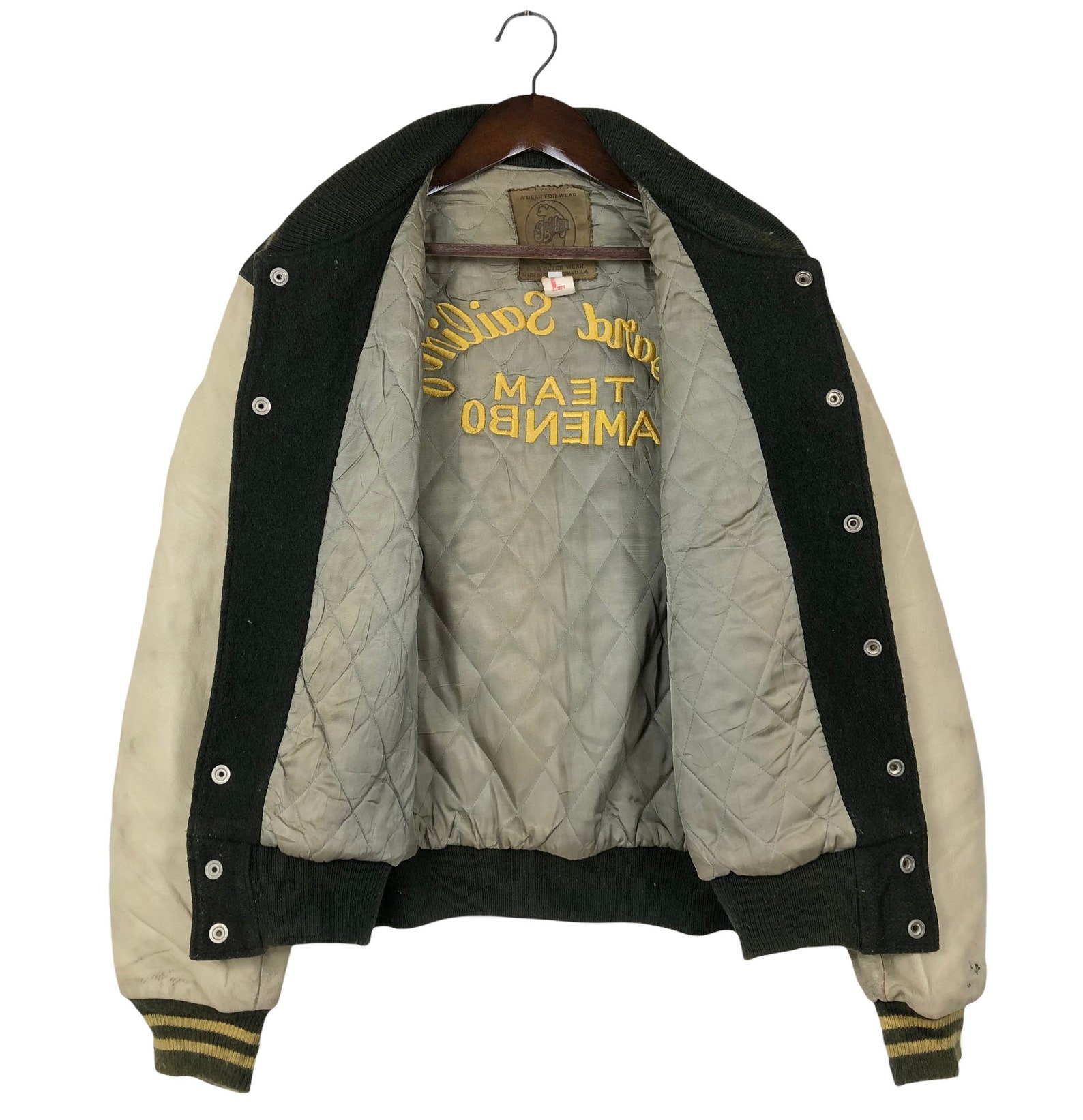 Vintage 80s Golden Bear Varsity Jacket: Board Sailing Team - Etsy