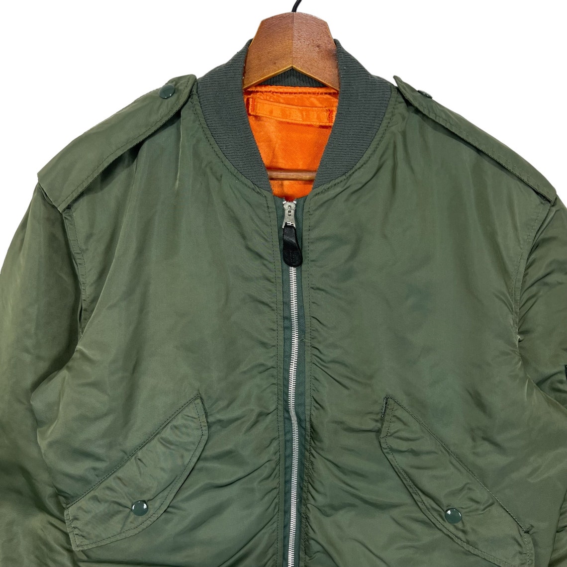 Vintage Alpha Industries Flight Jacket Type L-2B Jacket Flying Man ...
