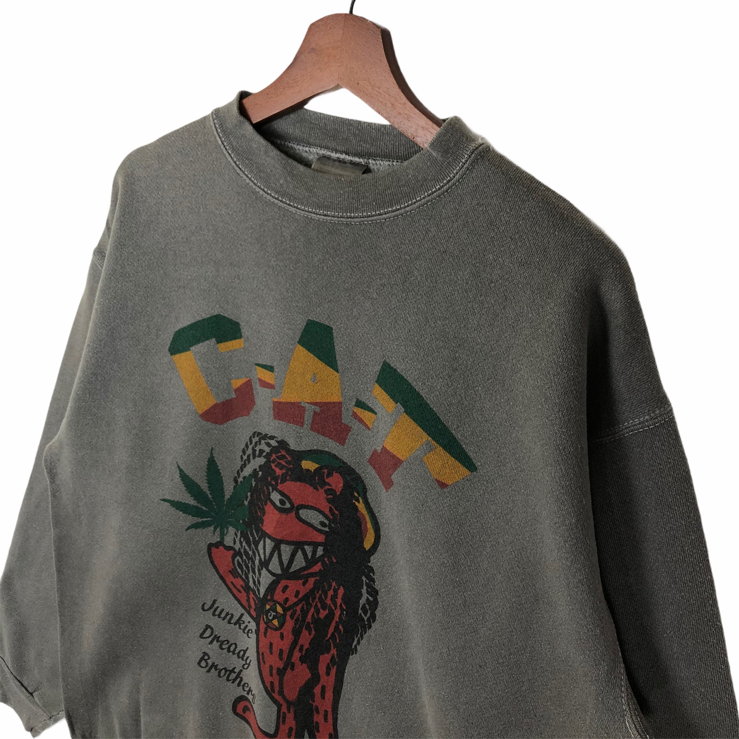 Vintage 90’s Junkie Dready Brothers Sweatshirt Crewneck Rasta ...