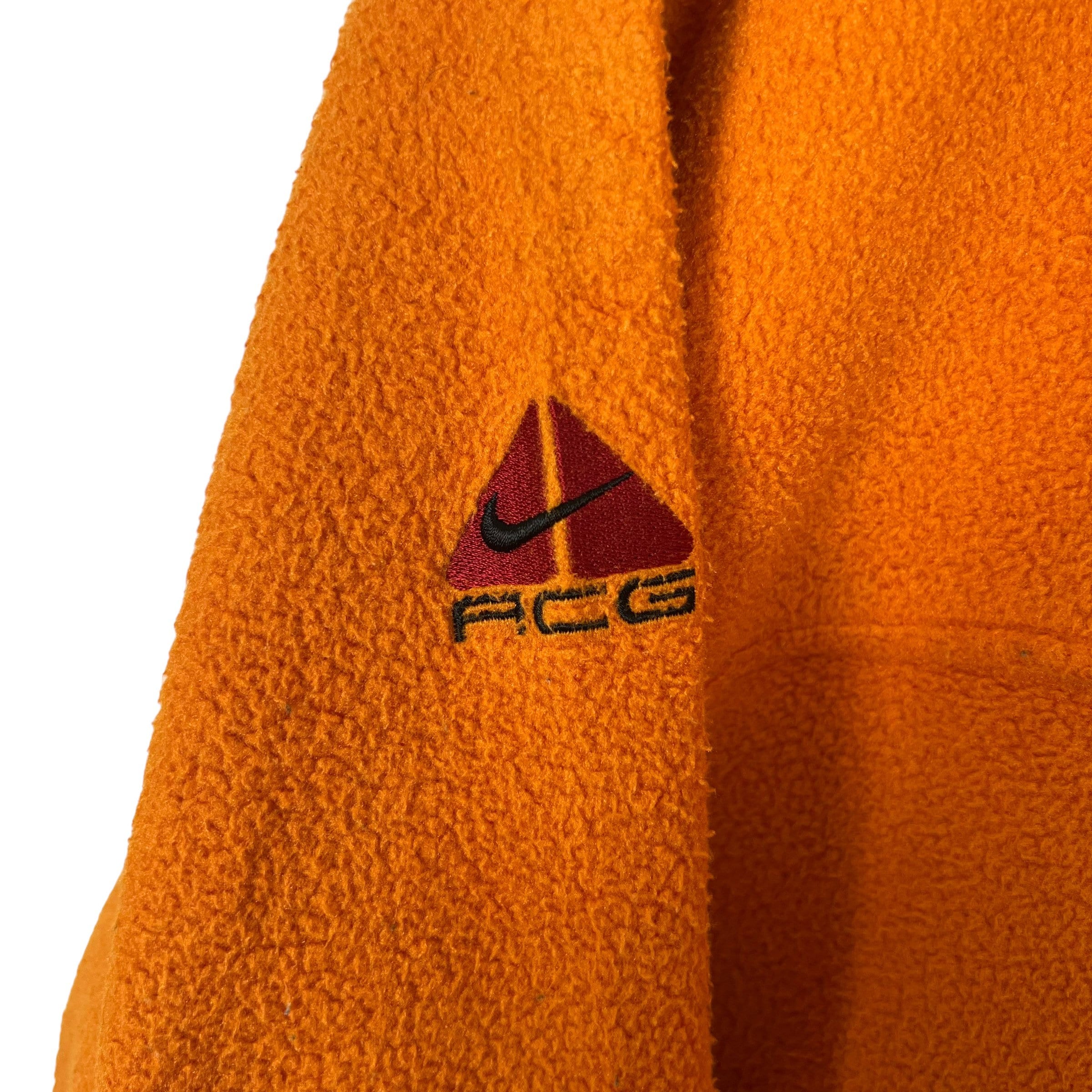 Vintage Nike ACG Fleece Jacket Nike ACG Orange Half Zip Fleece Jacket ...