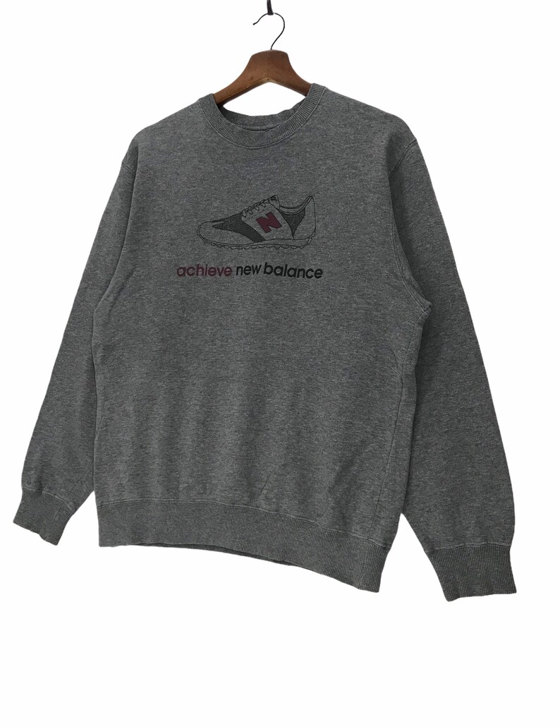 Vintage Achieve New Balance Shoes Crewneck Sweatshirt Printed - Etsy