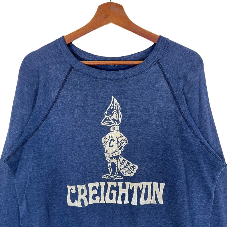 Vintage 70s Creighton University Sweatshirt - Etsy