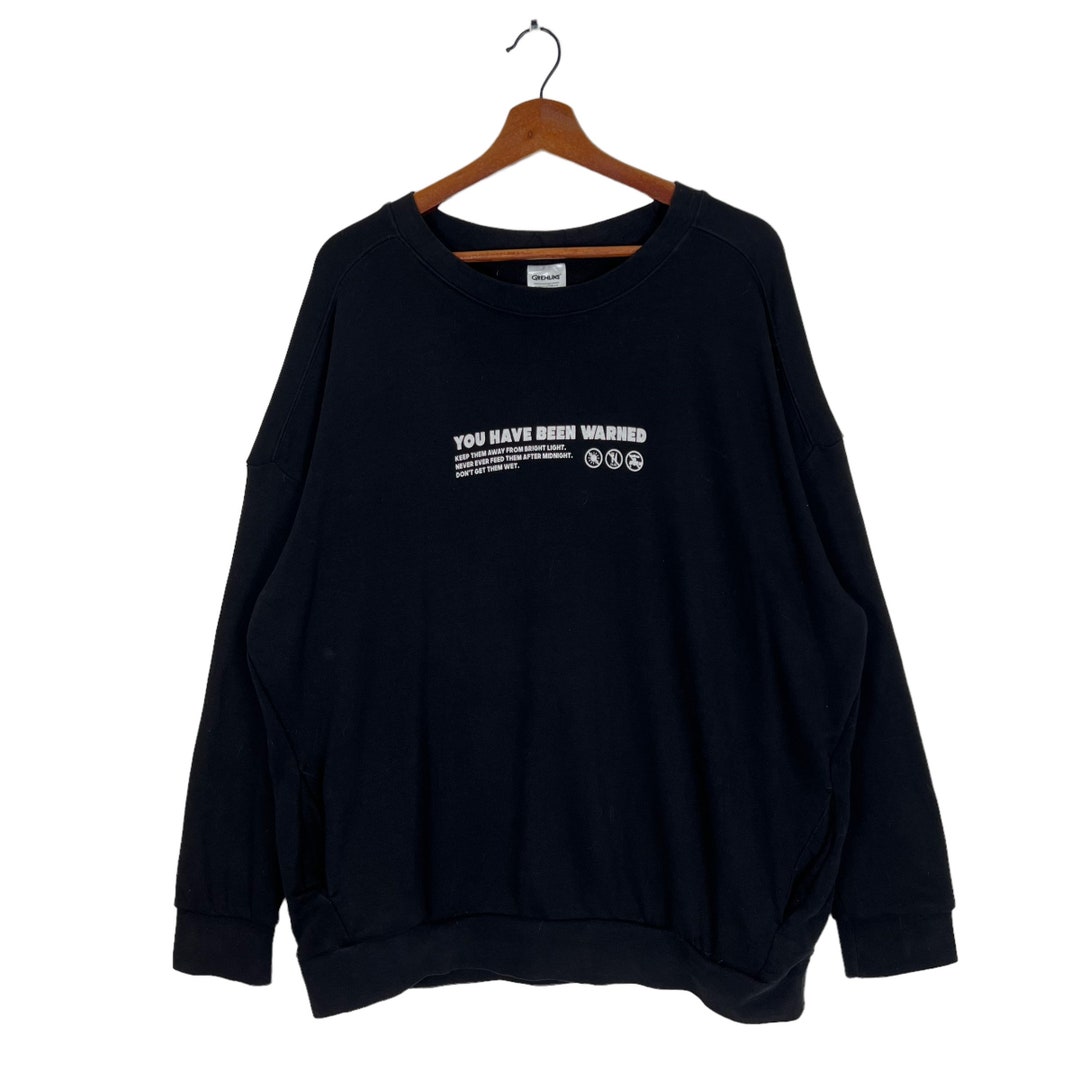 Gremlins Movie Sweatshirt Gremlins You Have Been Warned Size Xlarge - Etsy