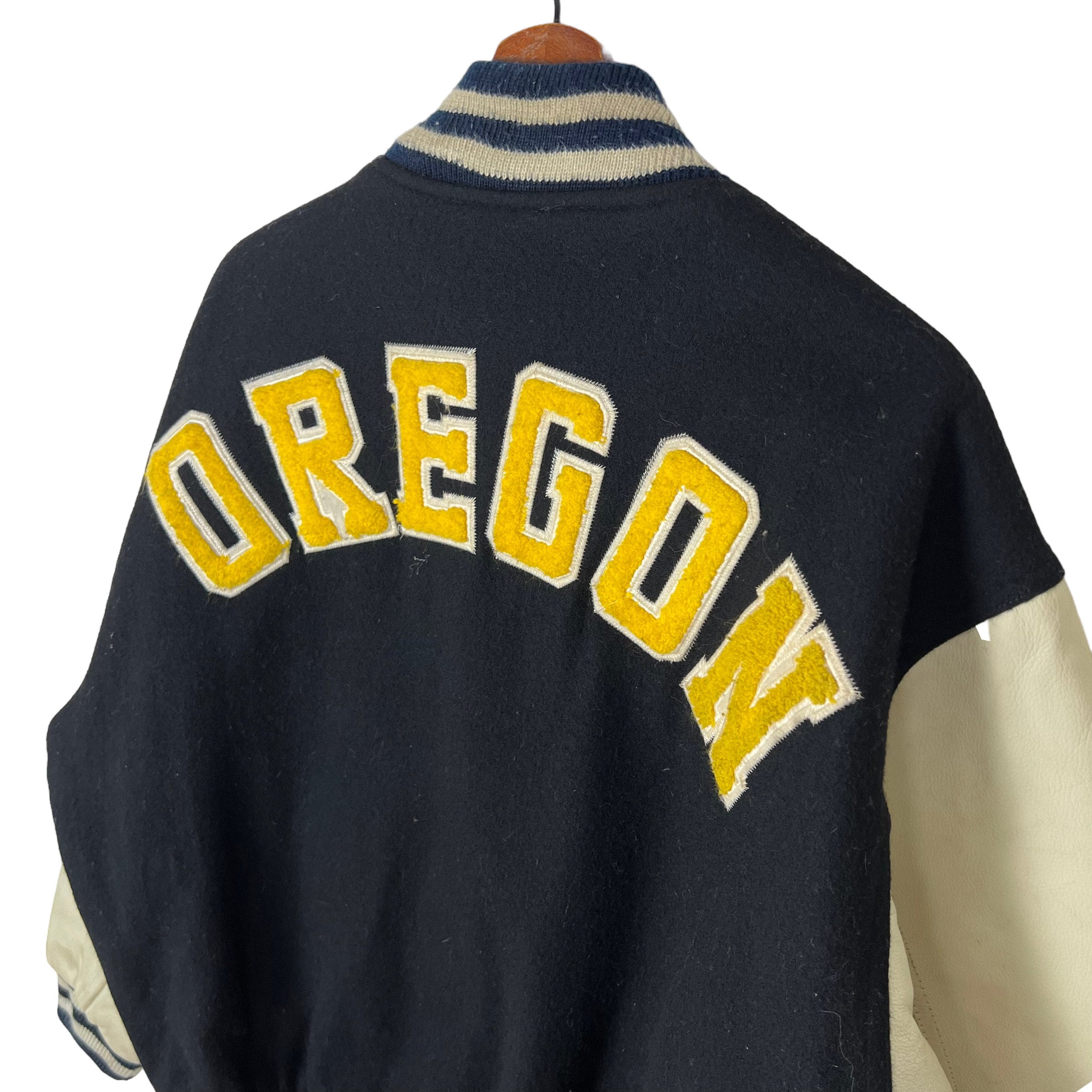 Vintage Oregon Varsity Jacket University of Oregon Jacket - Etsy