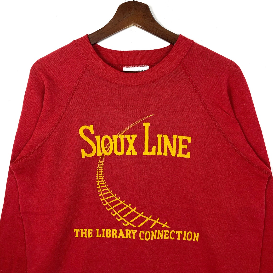 Vintage 80s Sioux Line Sweatshirt Crewneck the Library Connection Sioux ...