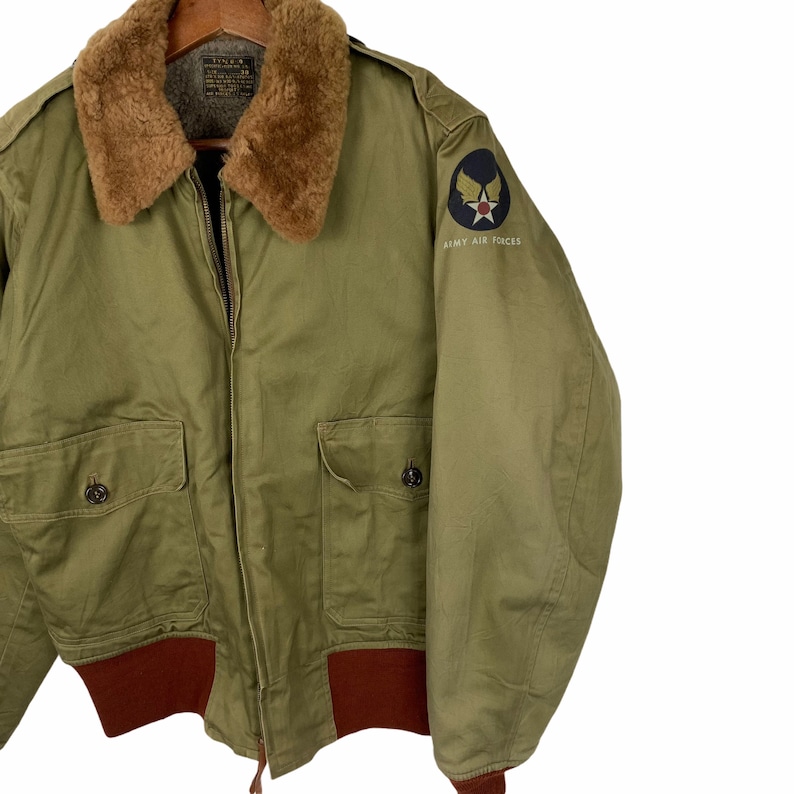WWII USAAF B-10 Flying Jacket Military Superior Togs Size38 Pine Avenue ...