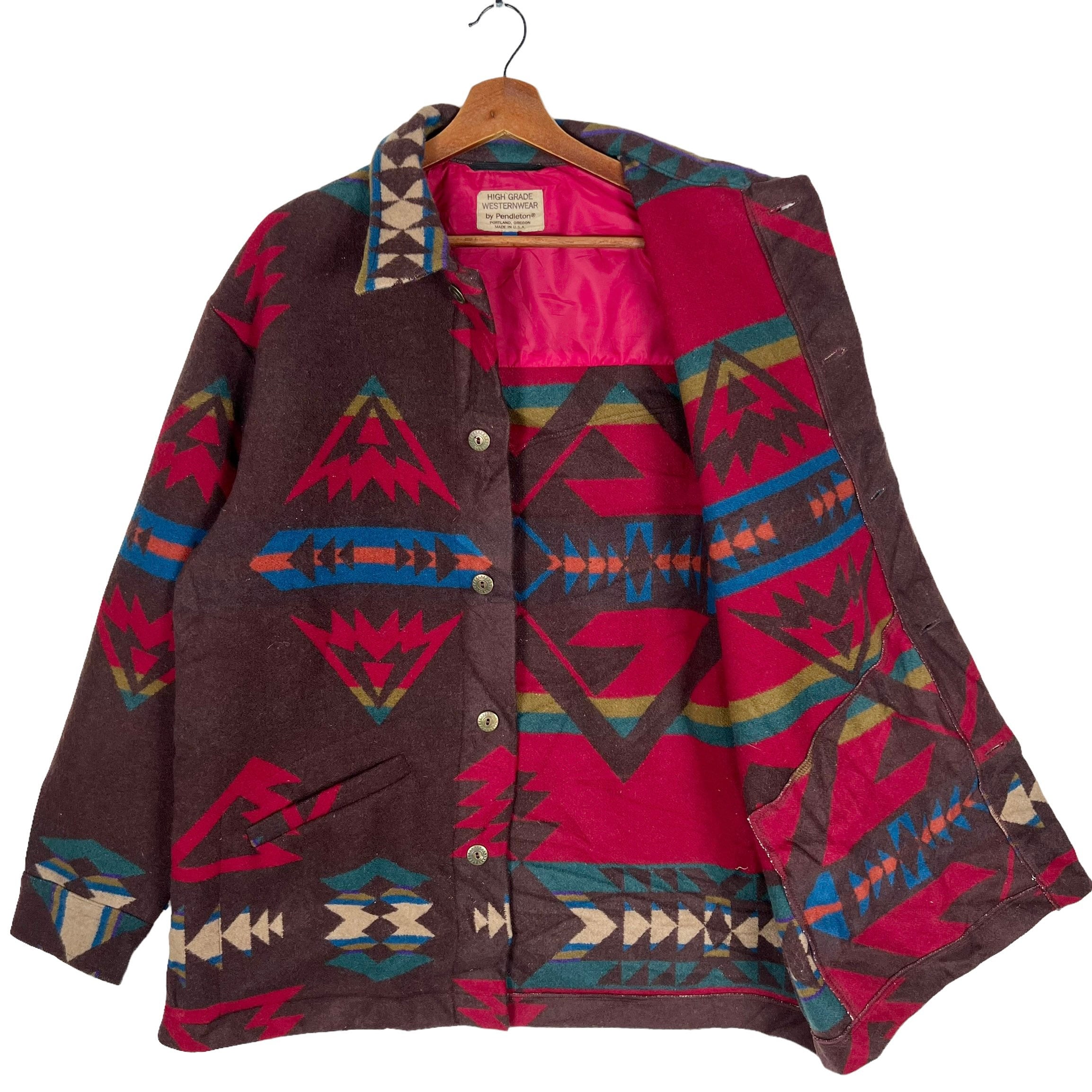 Vintage Pendleton Navajo Coat Western Wear Indian Blanket - Etsy