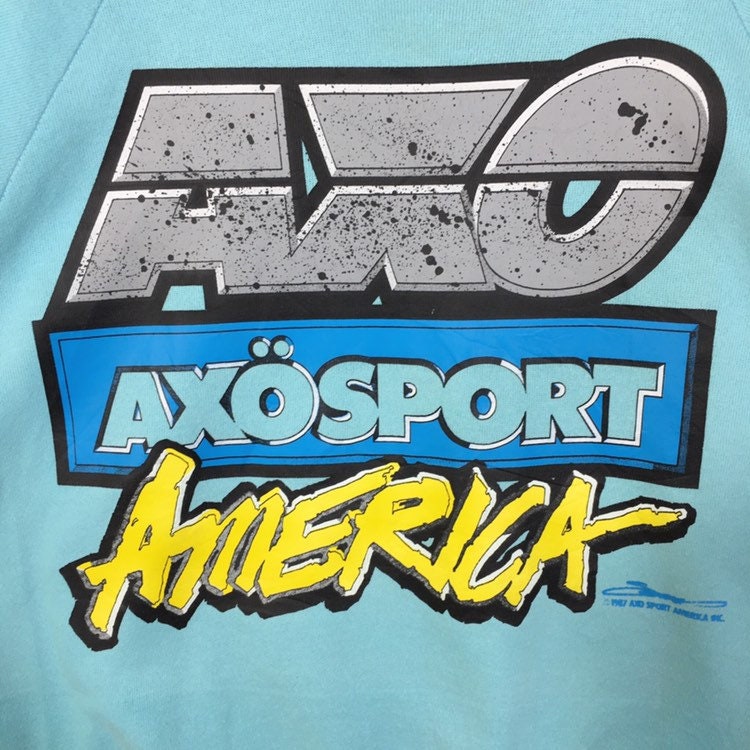 Very Rare Vintage 80's AXO Sport America Sweatshirt AXOSPORT Sweatshirt ...