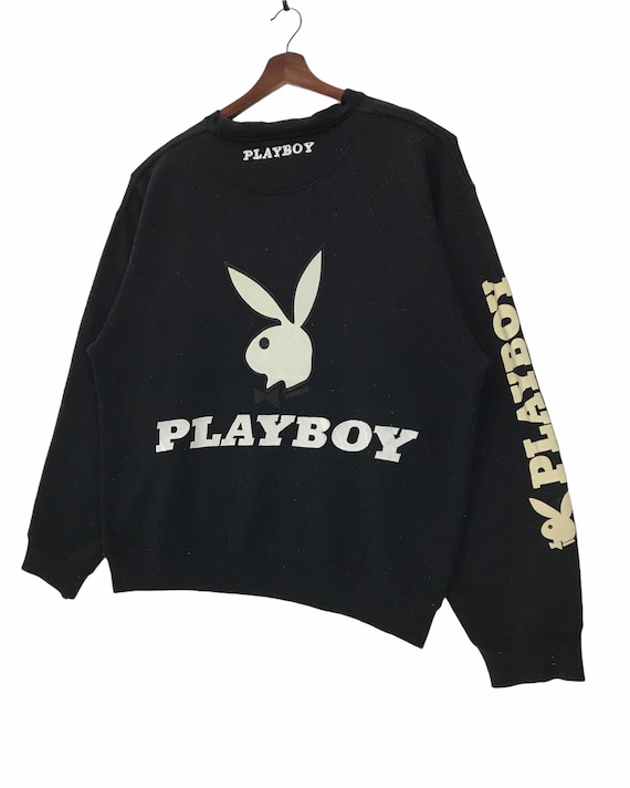 Vintage Playboy Big Logo Front Back Crewneck Sweatshi… - Gem