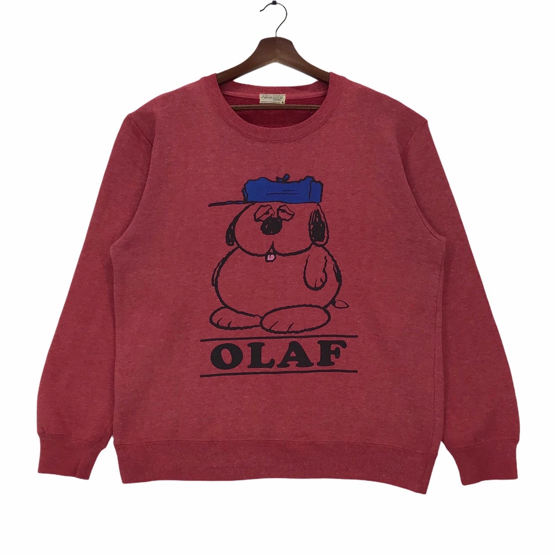 Vintage Peanuts Sweatshirt Animated Cartoon Character Olaf AKA Ugly ...