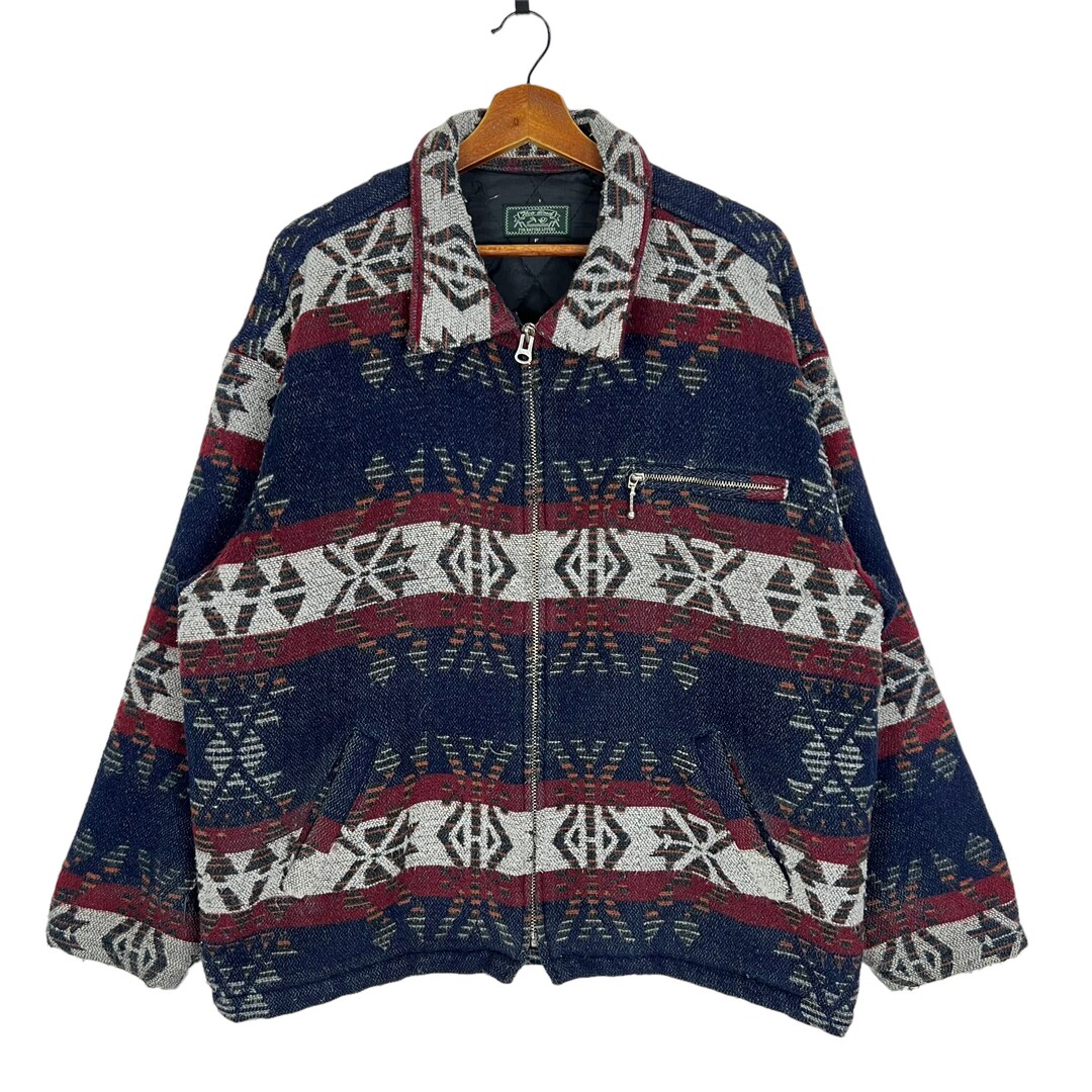 Vintage Neo Blood Native Aztec Navajo Design Jacket Size Medium - Etsy
