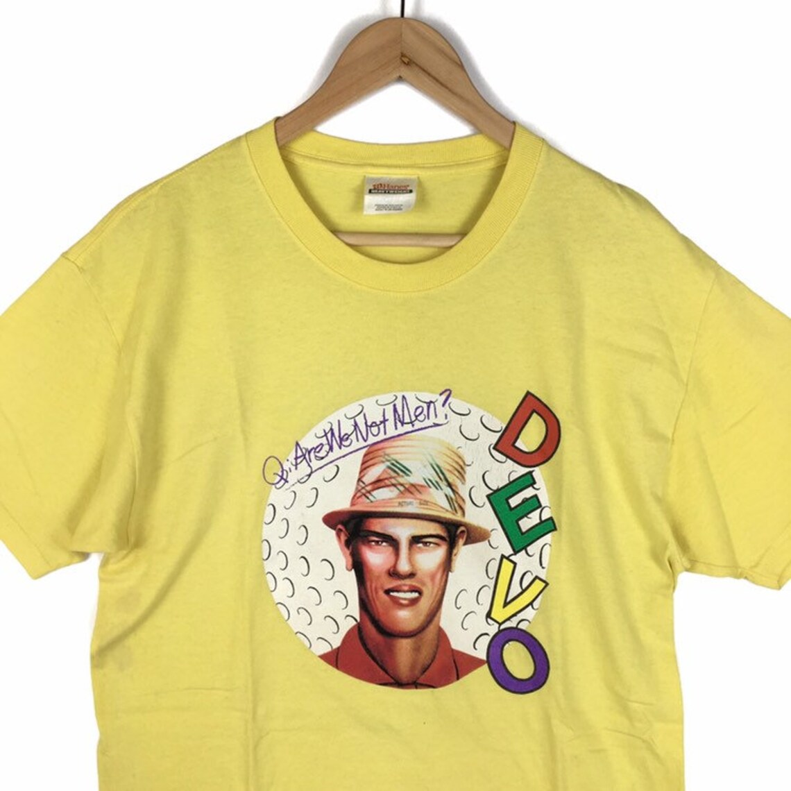 Vintage DEVO T-shirt | 1978 Album Are We Not Man by Devo 1990s Tee - Etsy
