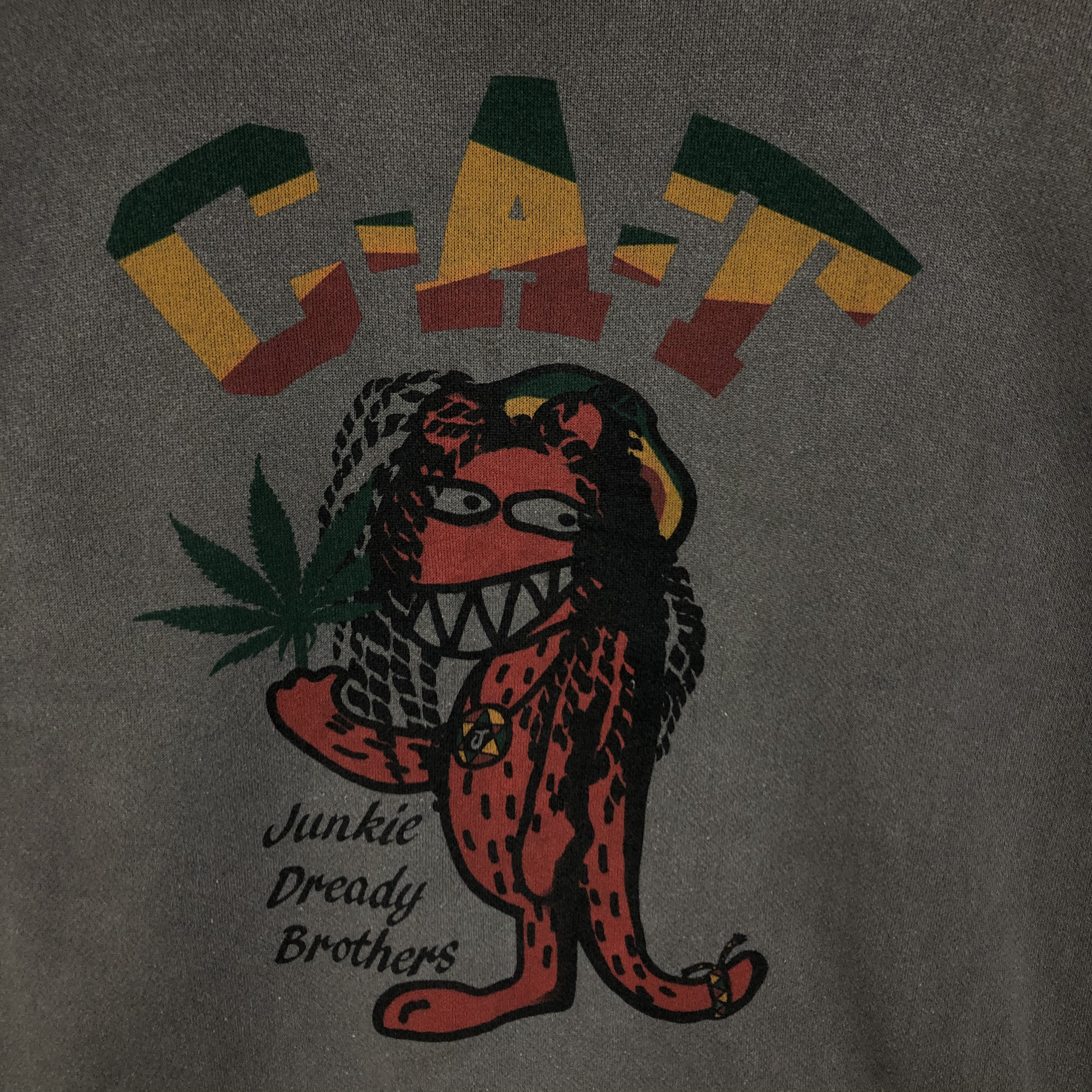 Vintage 90’s Junkie Dready Brothers Sweatshirt Crewneck Rasta ...