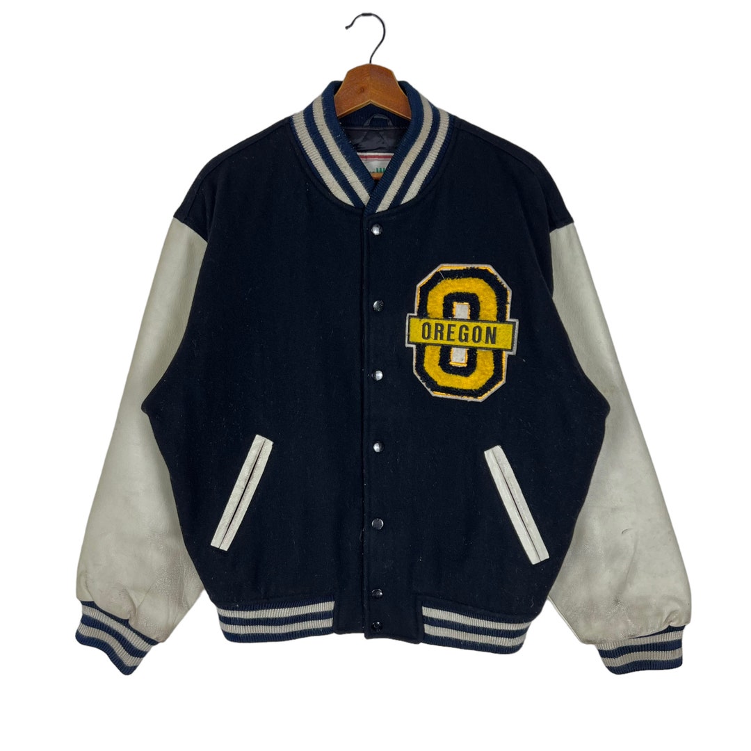 Vintage Oregon Varsity Jacket University of Oregon Jacket - Etsy
