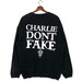 RARE 90s Charles Manson Vintage Crewneck Sweatshirt Charlie Dont Fake ...