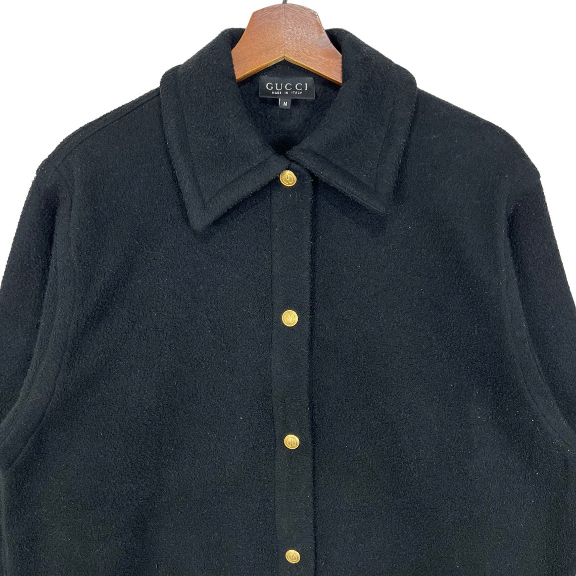 Vintage Gucci Fleece Jacket Made in Italy Size Medium - Etsy